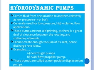 Pumps in chemical engineerimg | PPT