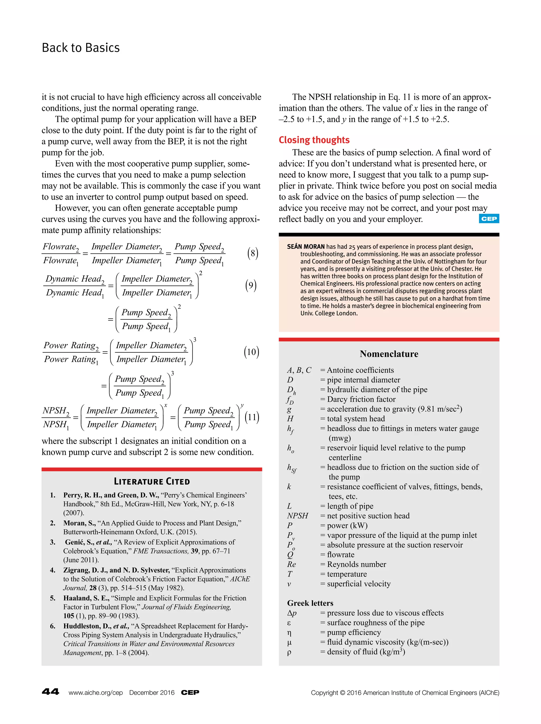 Pump sizing basics | PDF
