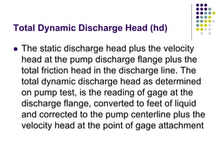 Pump specification | PPTX