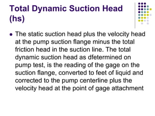 Pump specification | PPTX
