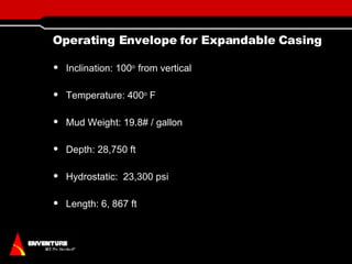 Advanced Well Construction Techniques Utilizing Solid Expandable ...