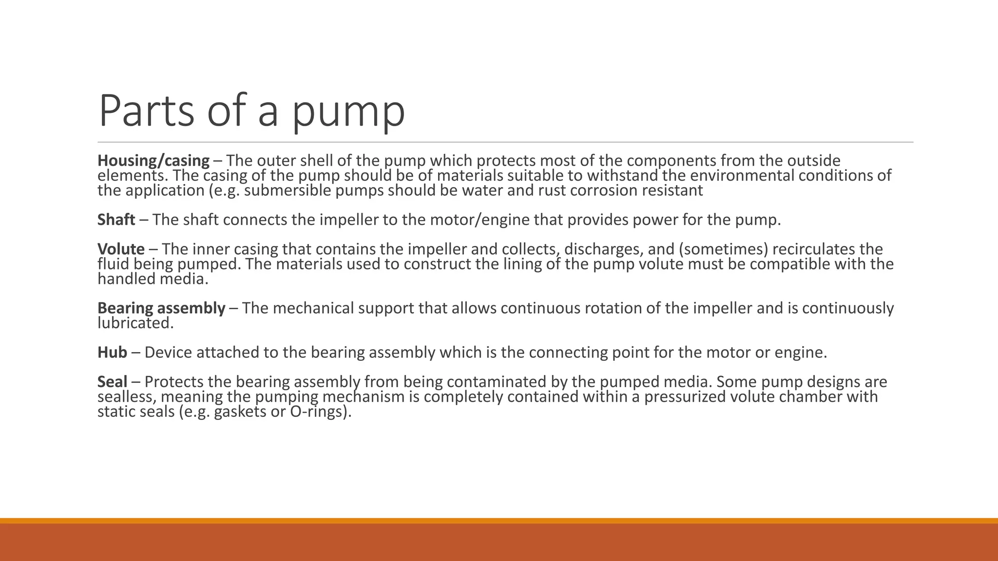Pumps presentation | PPTX