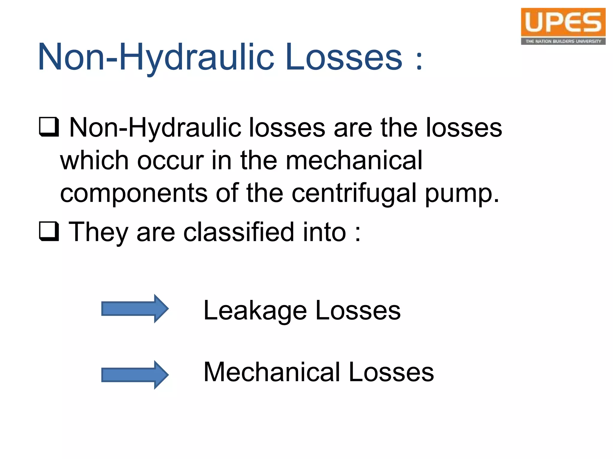 Losses in Pumps | PPTX