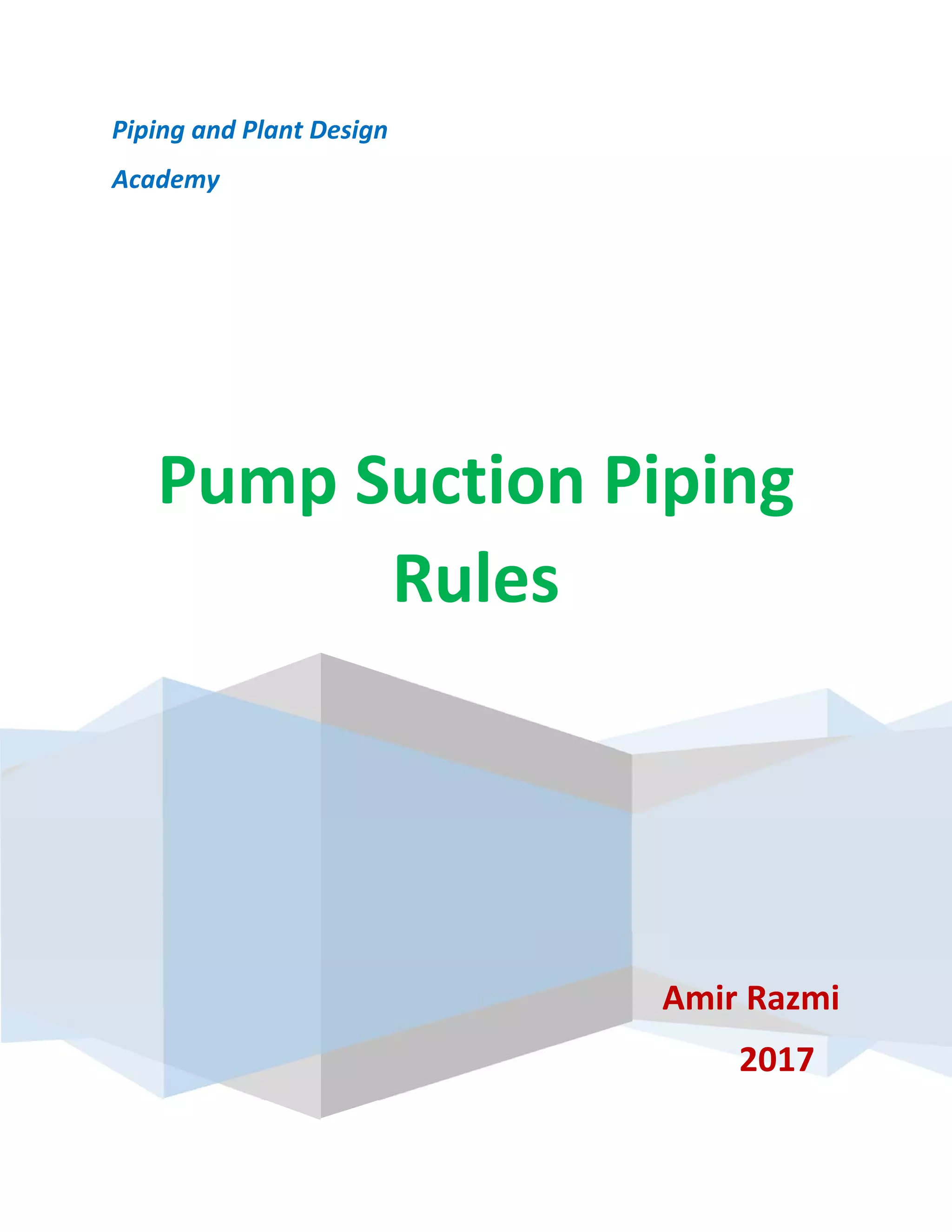 Pump suction piping rules | PDF