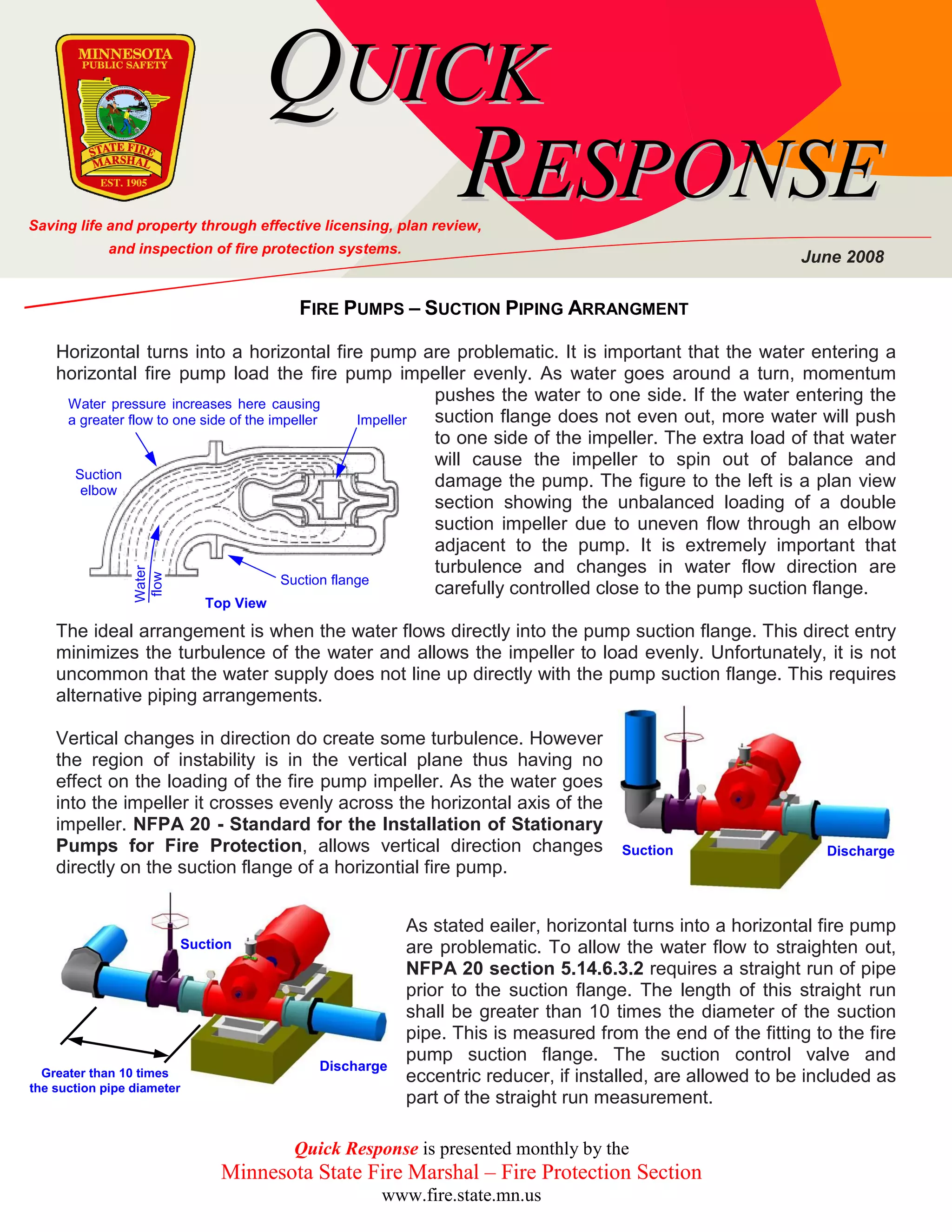 Pump suction piping rules | PDF