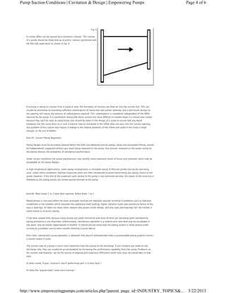 Pump suction piping rules | PDF