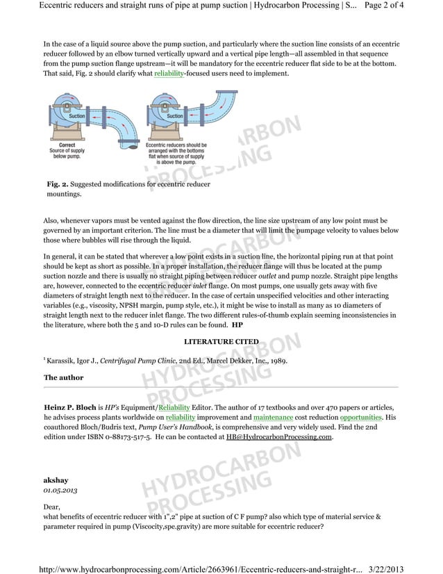 Pump suction piping rules | PDF