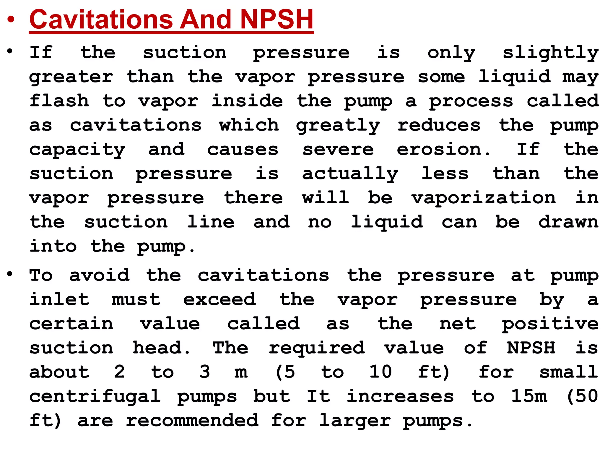 Calculation Of Pump Head | PPTX