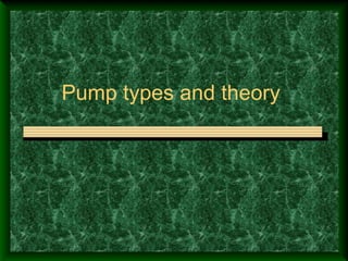 Pump theory | PPT