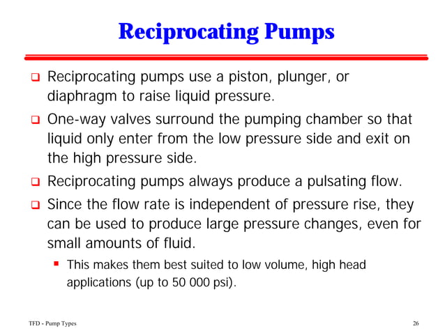 PUMP TYPES-KINETIC AND POSITIVE DISPLACEMENT PUMPS.pdf | Physics | Science