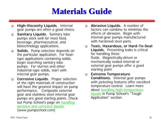 PUMP TYPES-KINETIC AND POSITIVE DISPLACEMENT PUMPS.pdf | Physics | Science