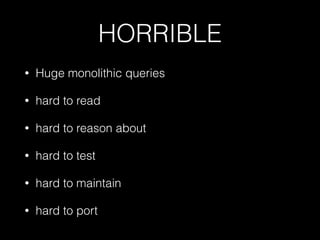 Python User Group November 2013, SQL(alchemy) and transient detection | PPT