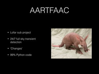 Python User Group November 2013, SQL(alchemy) and transient detection | PPT