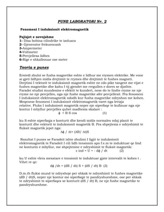 APARATET MATES ELETRIKE DHE PERDORIMI I TYRE.....Pune laboratori ne ...