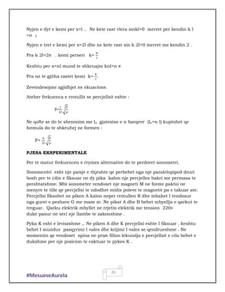 APARATET MATES ELETRIKE DHE PERDORIMI I TYRE.....Pune laboratori ne ...