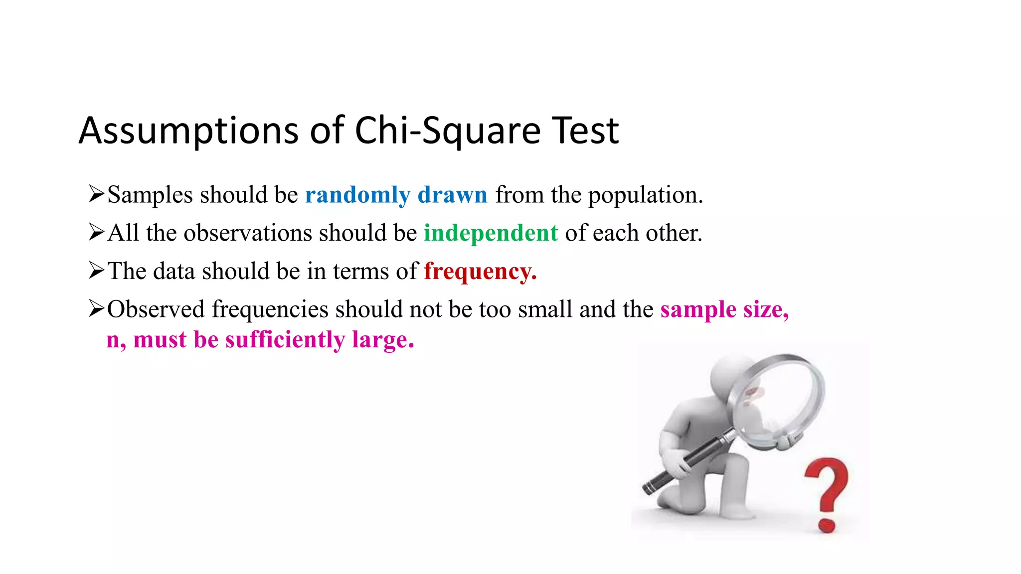 CHI SQUARE- A NON PARAMETRIC TECHNIQUE | PPTX