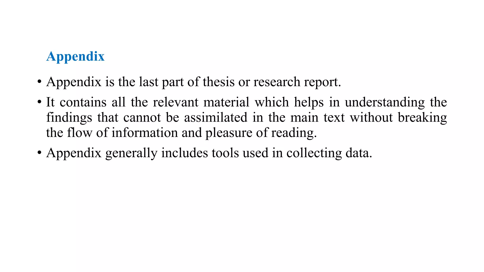 WRITING OF RESEARCH REPORT OR THESIS WRITING | PPTX