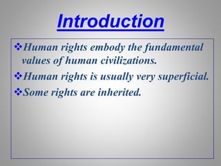 HUMAN RIGHTS IN ASPECTS OF EDUCATION | PPT