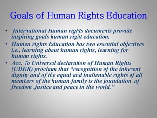 HUMAN RIGHTS IN ASPECTS OF EDUCATION | PPT