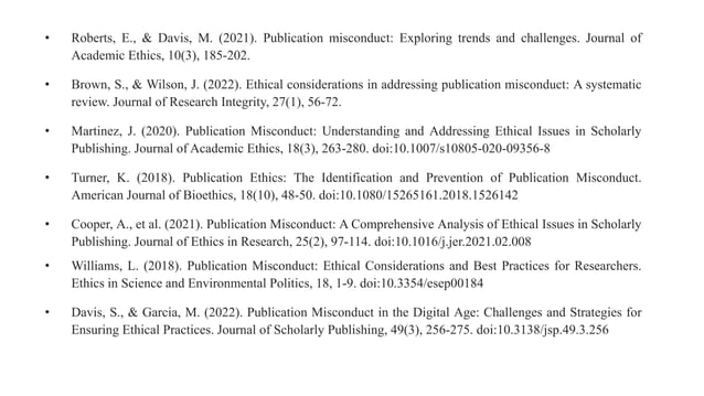 IDENTIFICATION OF PUBLICATION MISCONDUCT ,COMPLAINTS & APPEALS, IN ...