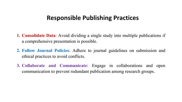 REDUNDANT PUBLICATION IN RESEARCH | PPTX
