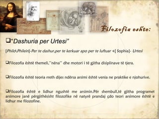 Filozofia e Edukimit(Punimi ne ppt) | PPT