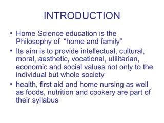 Role of home science education on food pattern of college going girls ...