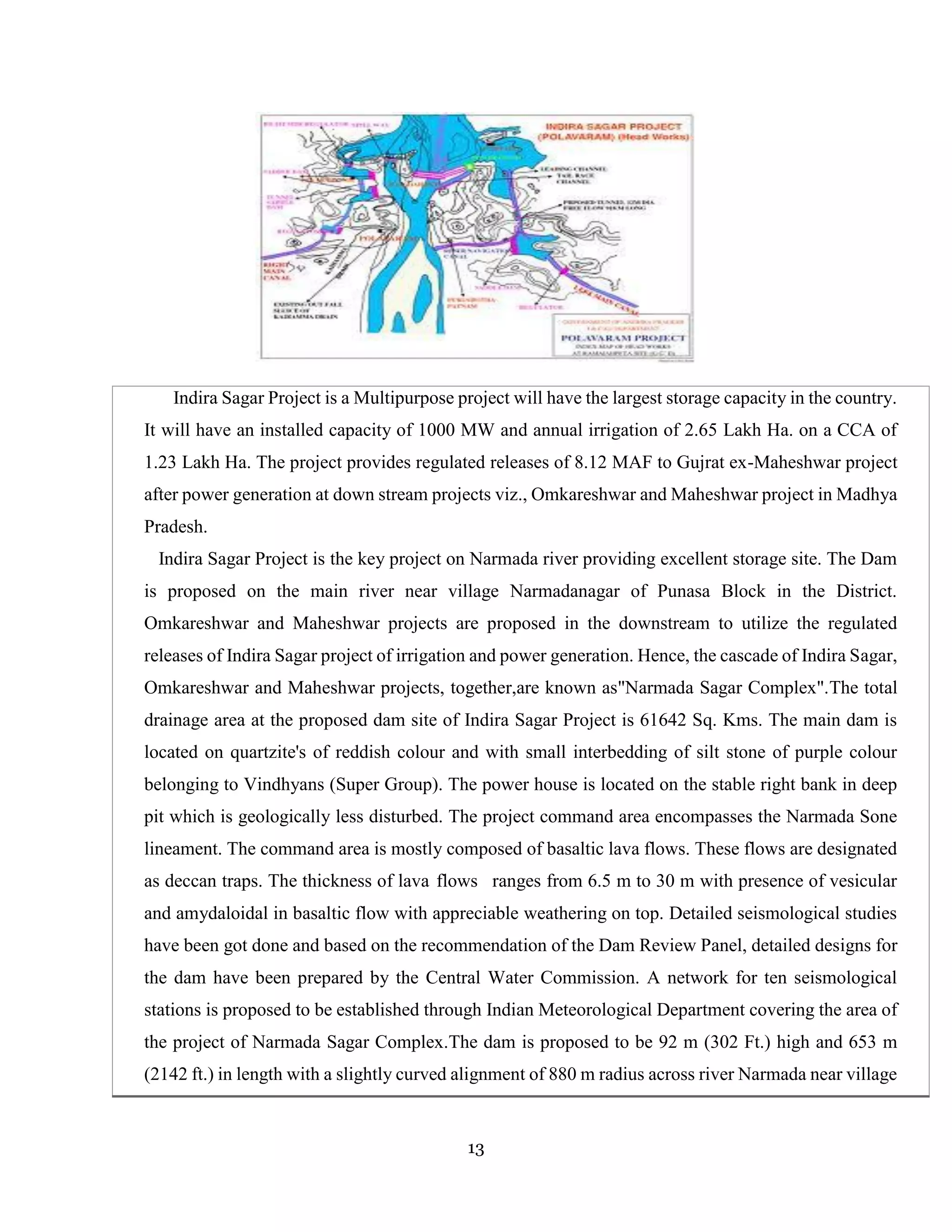 Punasa report on indra sagar Dam, 9608684800 | PDF