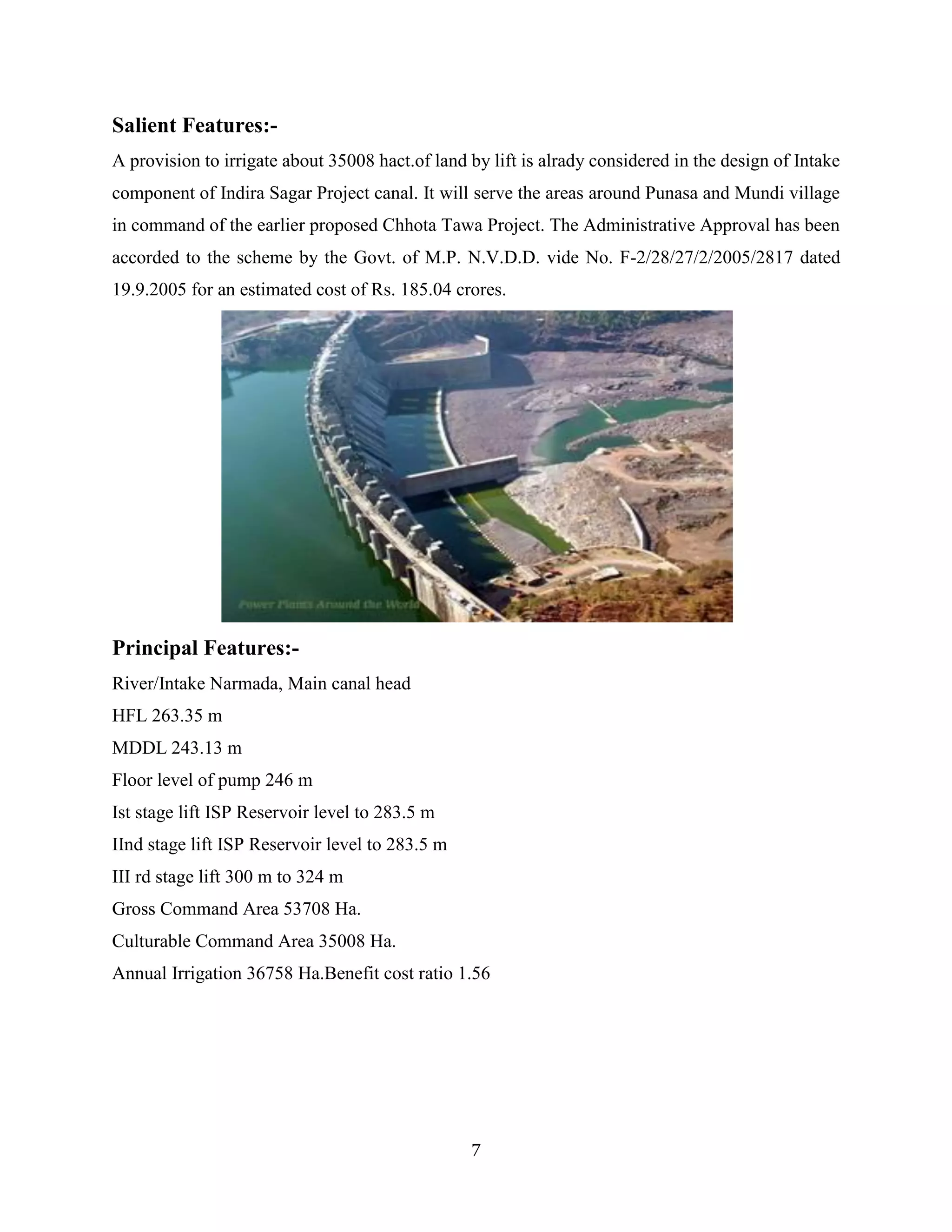 Punasa report on indra sagar Dam, 9608684800 | PDF