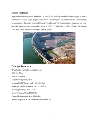 Punasa report on indra sagar Dam, 9608684800 | PDF