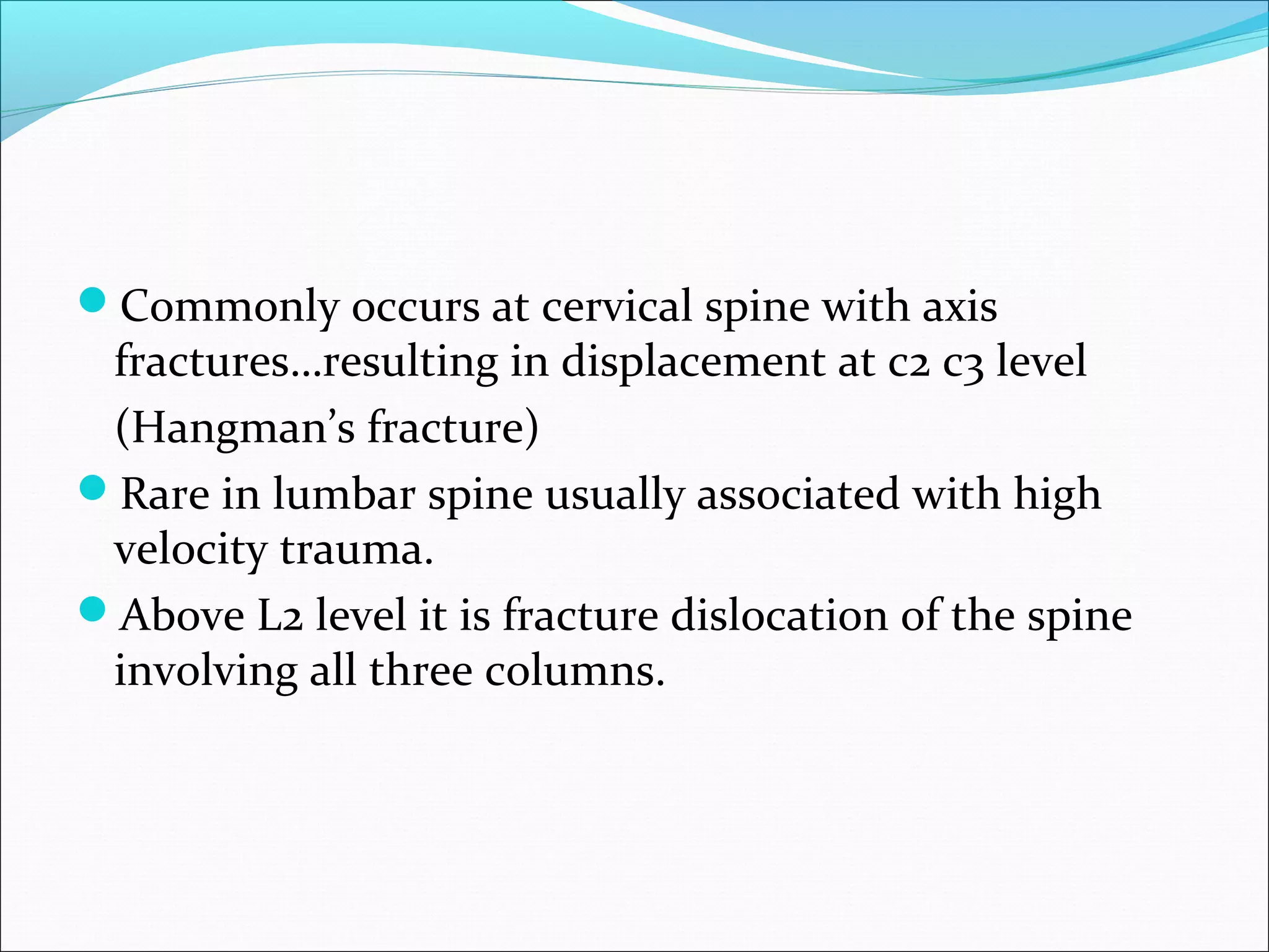 Traumatic Spondylolisthesis | PPT