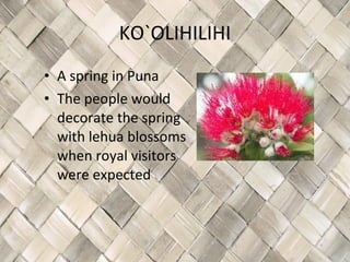 Puna wahi pana | PPT