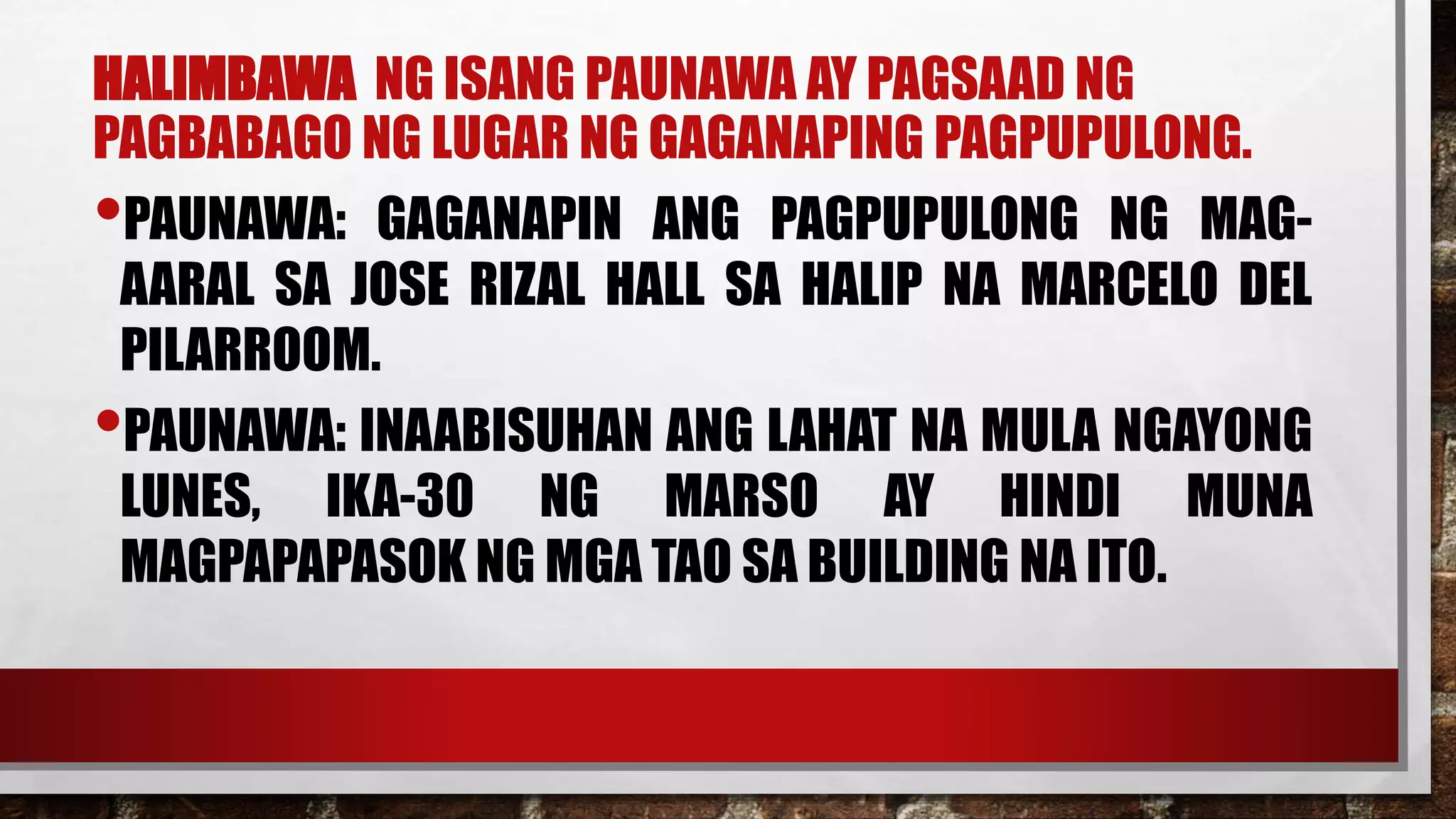 Punawa o patalastas, Babala AT Anunsyo.pptx