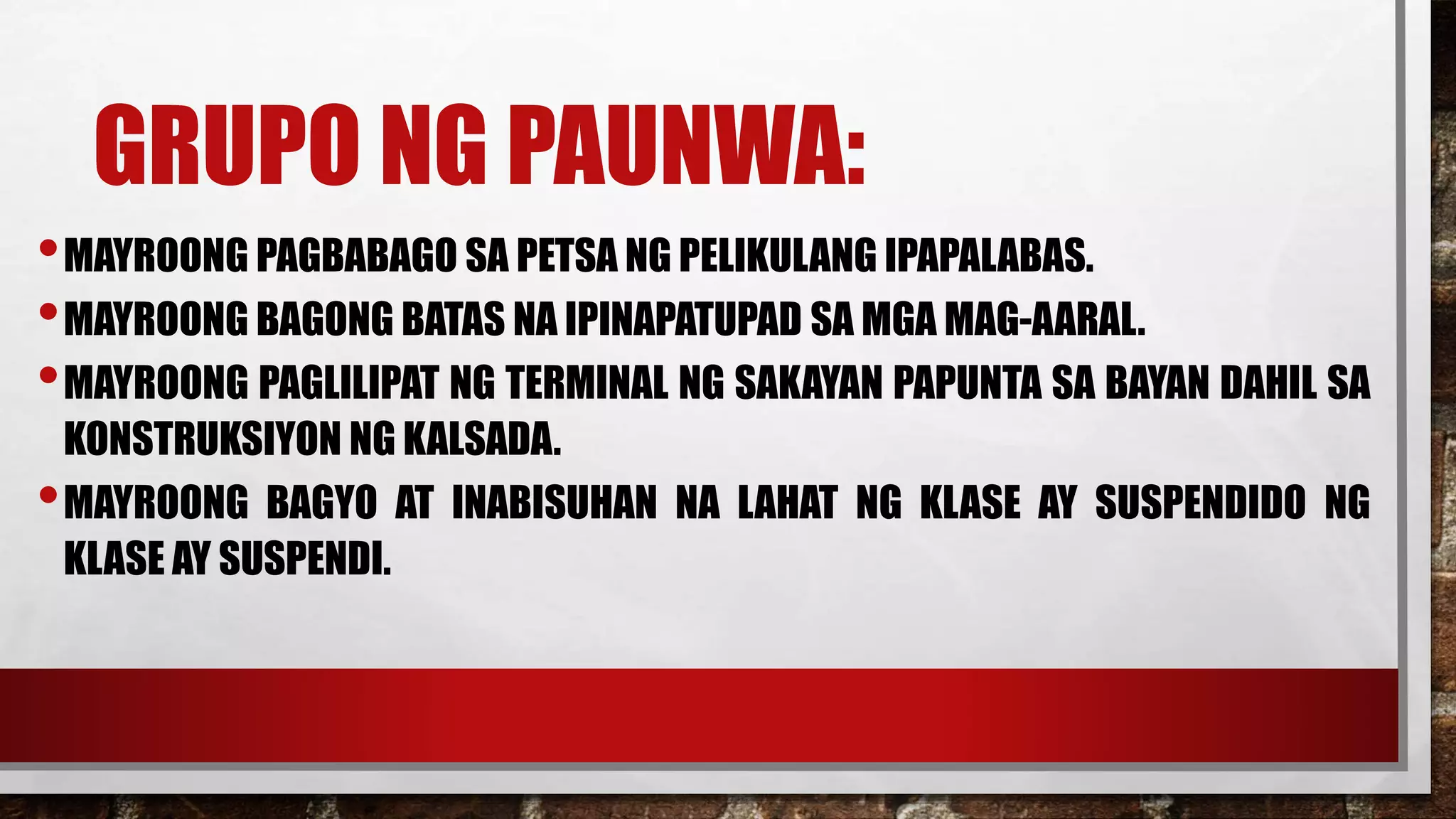 Punawa o patalastas, Babala AT Anunsyo.pptx