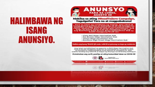 Punawa o patalastas, Babala AT Anunsyo.pptx