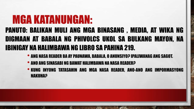 Punawa o patalastas, Babala AT Anunsyo.pptx