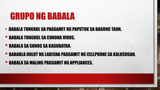 Punawa o patalastas, Babala AT Anunsyo.pptx