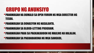 Punawa o patalastas, Babala AT Anunsyo.pptx