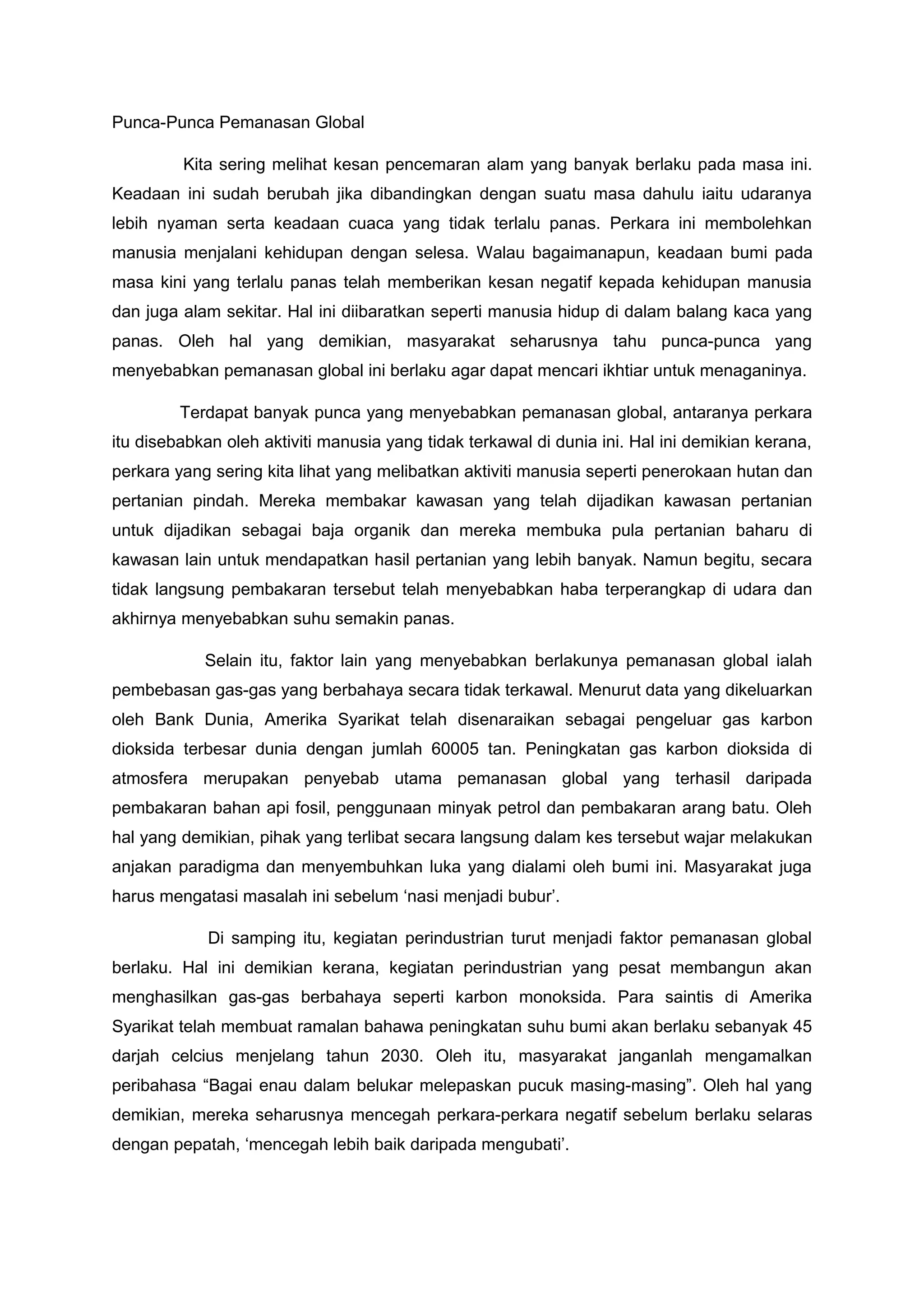 Punca punca global | DOC