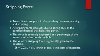 Punching and Blanking Process (Sheet Metal Forming) | PDF
