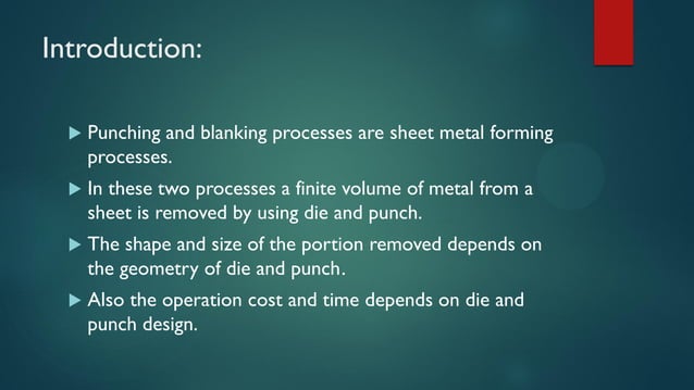 Punching and Blanking Process (Sheet Metal Forming) | PDF | Needlework ...