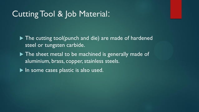 Punching and Blanking Process (Sheet Metal Forming) | PDF | Needlework ...