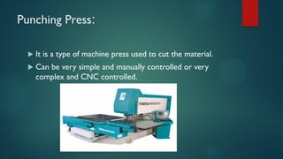 Punching and Blanking Process (Sheet Metal Forming) | PDF