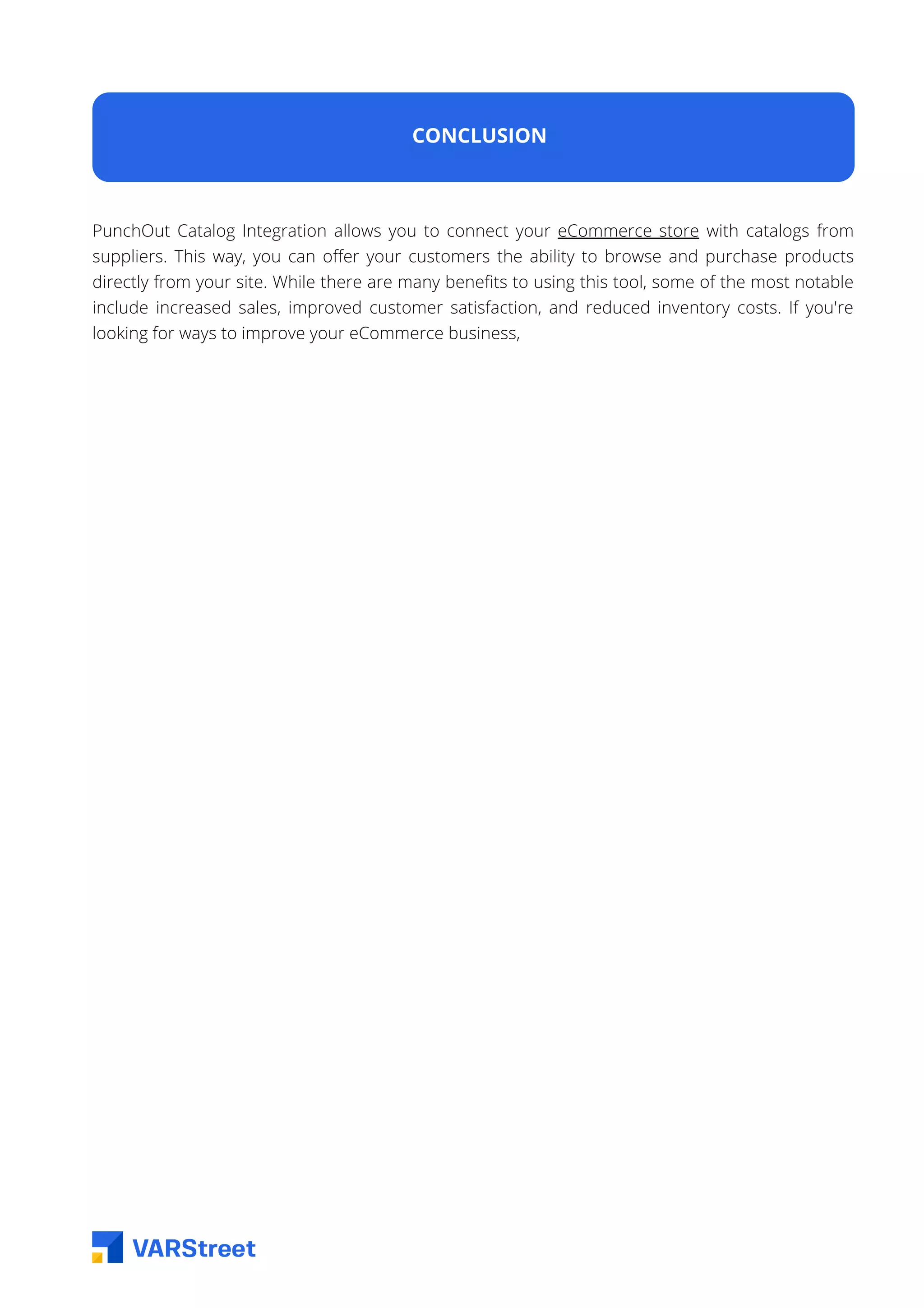 PunchOut Catalog Integration How it Works and Why do you need it. | PDF