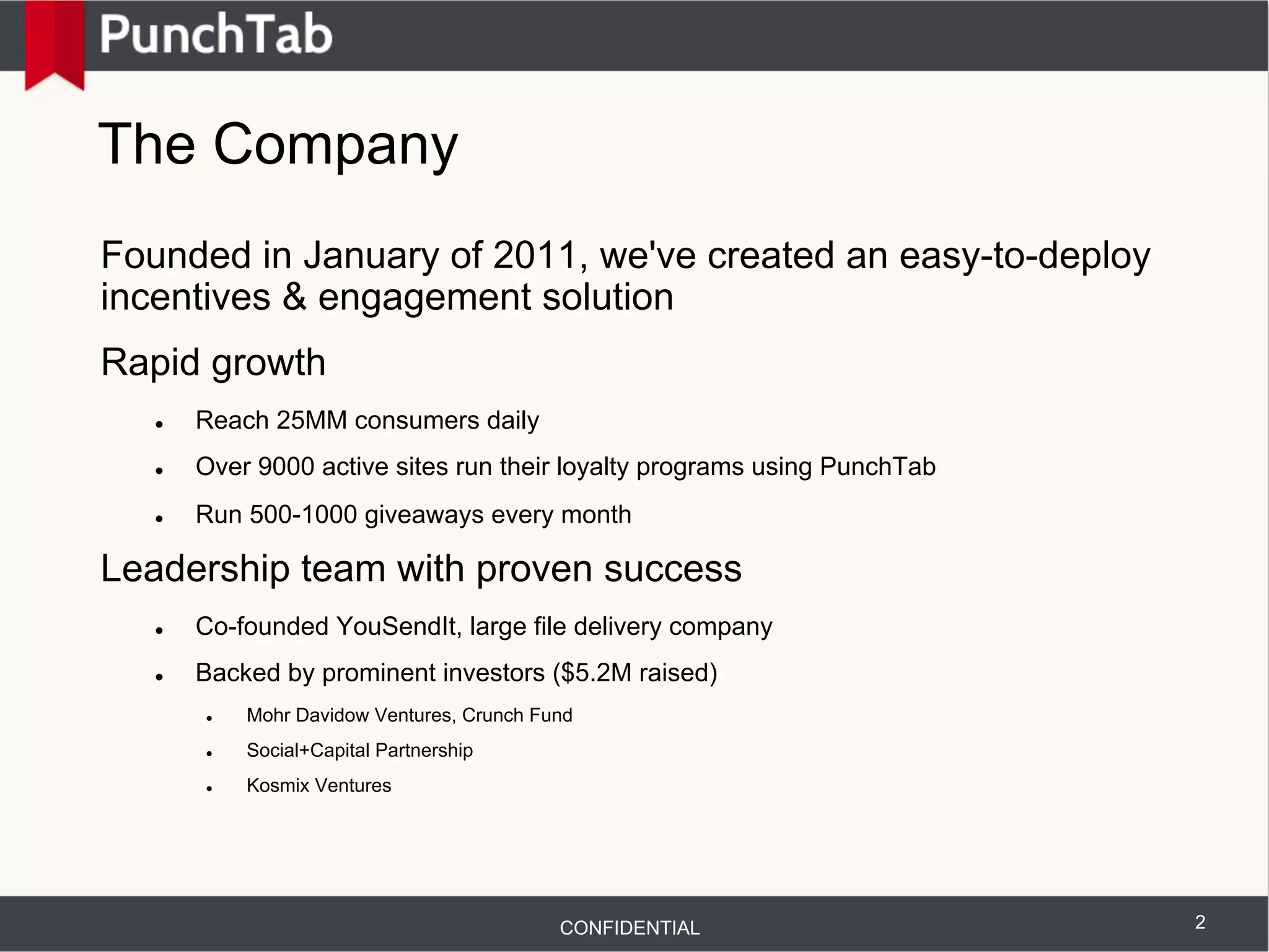 PunchTab Incentives and Engagement Platform Overview | PPT