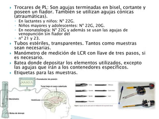 Punción lumbar y análisis de liquido cefalorraquídeo | PPTX