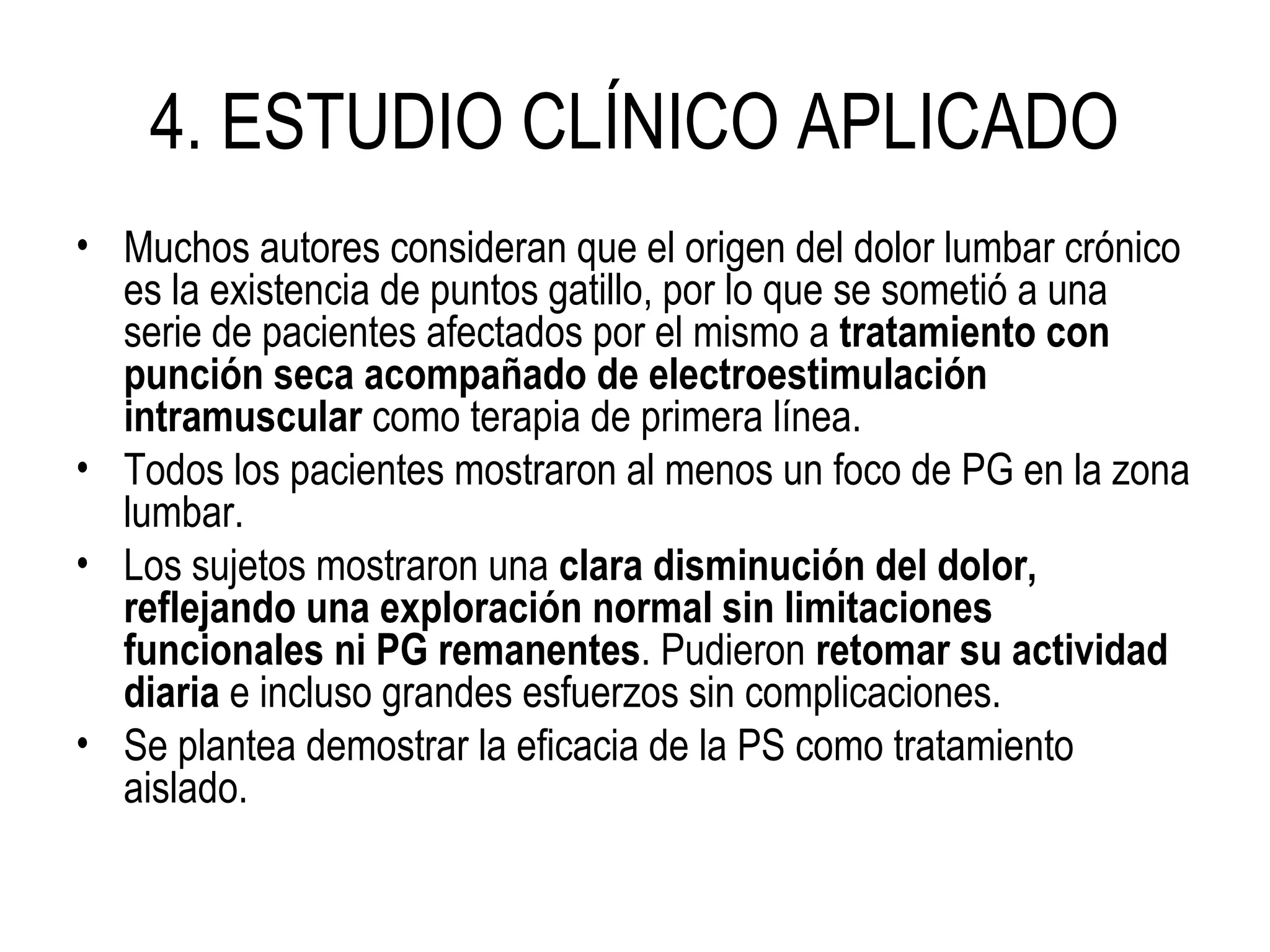 PUNCIÓN SECA EN EL TRATAMIENTO DE LOS PUNTOS GATILLO. Rehabilitación | PPT