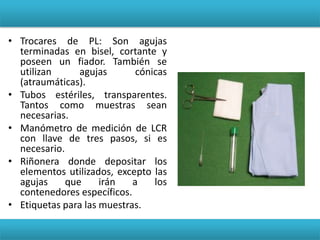 Puncion lumbar LuisjoMD - Unisucre | PPTX