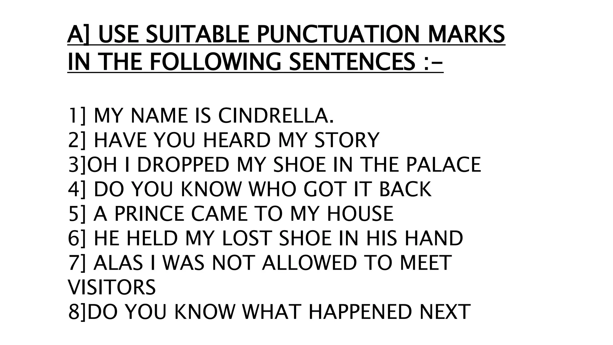 PUNCTUATION | PPTX