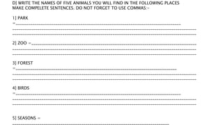 PUNCTUATION | PPTX | Birdwatching | Hobbies & Interests